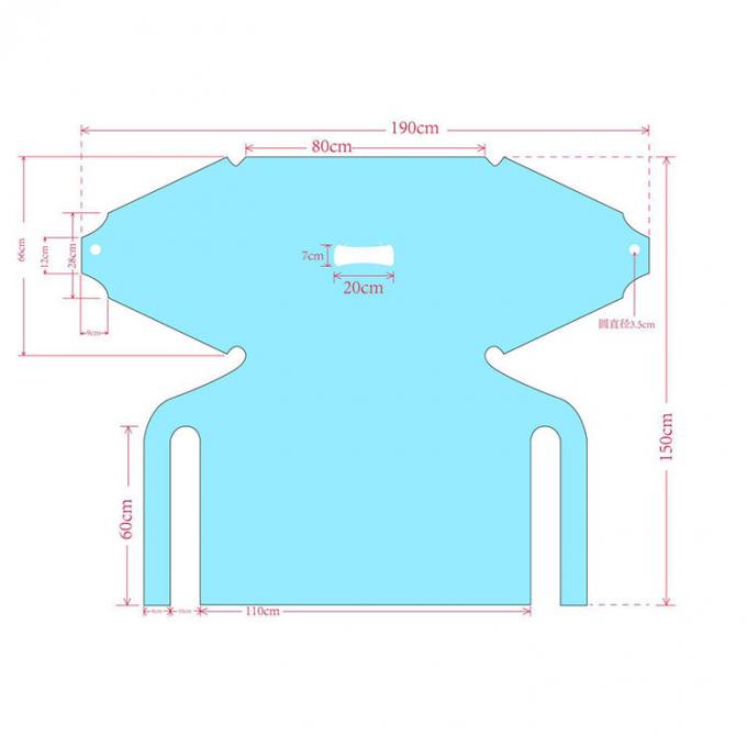 Waterproof Plastic Thumb Loop Isolation Gown Cpe Apron Gown Surgical