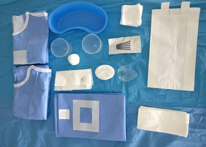 Ophtahlmic Custom Surgical Packs , Eye Sterile Surgical Kit Single Use