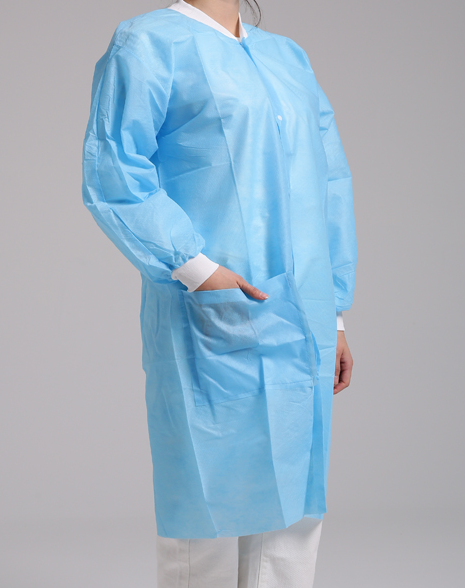 Spunbond Nonwoven Disposable Scrub Suits Patient Coat With Surgical Caps