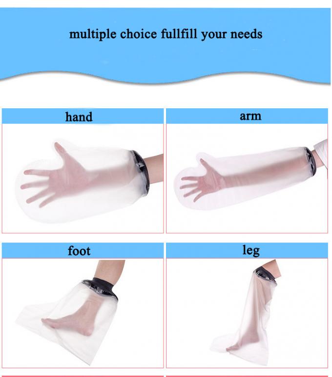 Waterproof Cast Cover For Shower Semi Transparent PVC Elastic Material