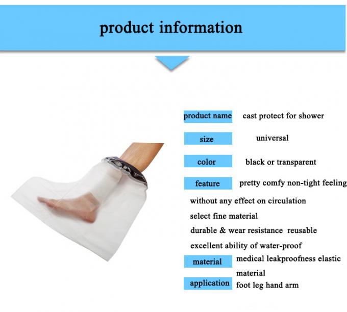 Waterproof Cast Cover For Shower Semi Transparent PVC Elastic Material