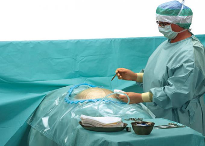 Disposable Surgical Laparoscopy Drape Color Blue Size 230*330 Cm Or ...
