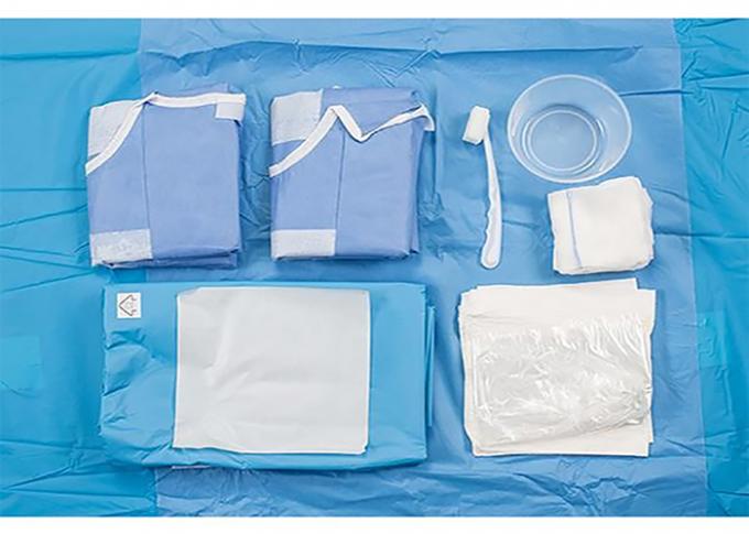 Angiography Procedure Pack Disposable EO Sterile Surgery Pack SMS Blue ...
