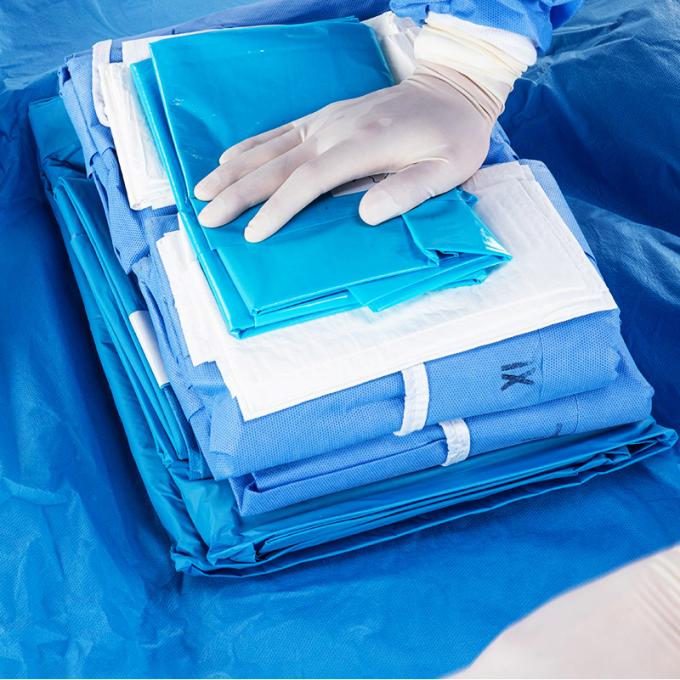 Hip Procedure Pack SMS Fabric Sterile Green Surgical pack Essential ...