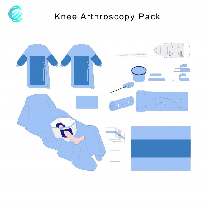 Hospital Disposable Knee Arthroscopy Extremity Surgery Drape Pack
