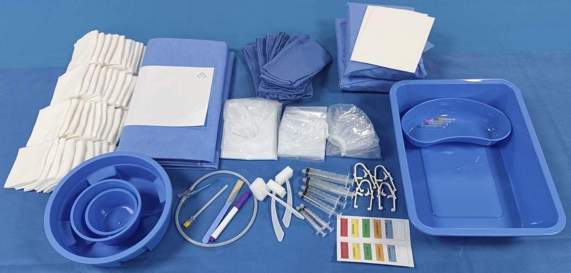 Sterile Disposable Surgical Angiography Pack / Intervention surgical ...