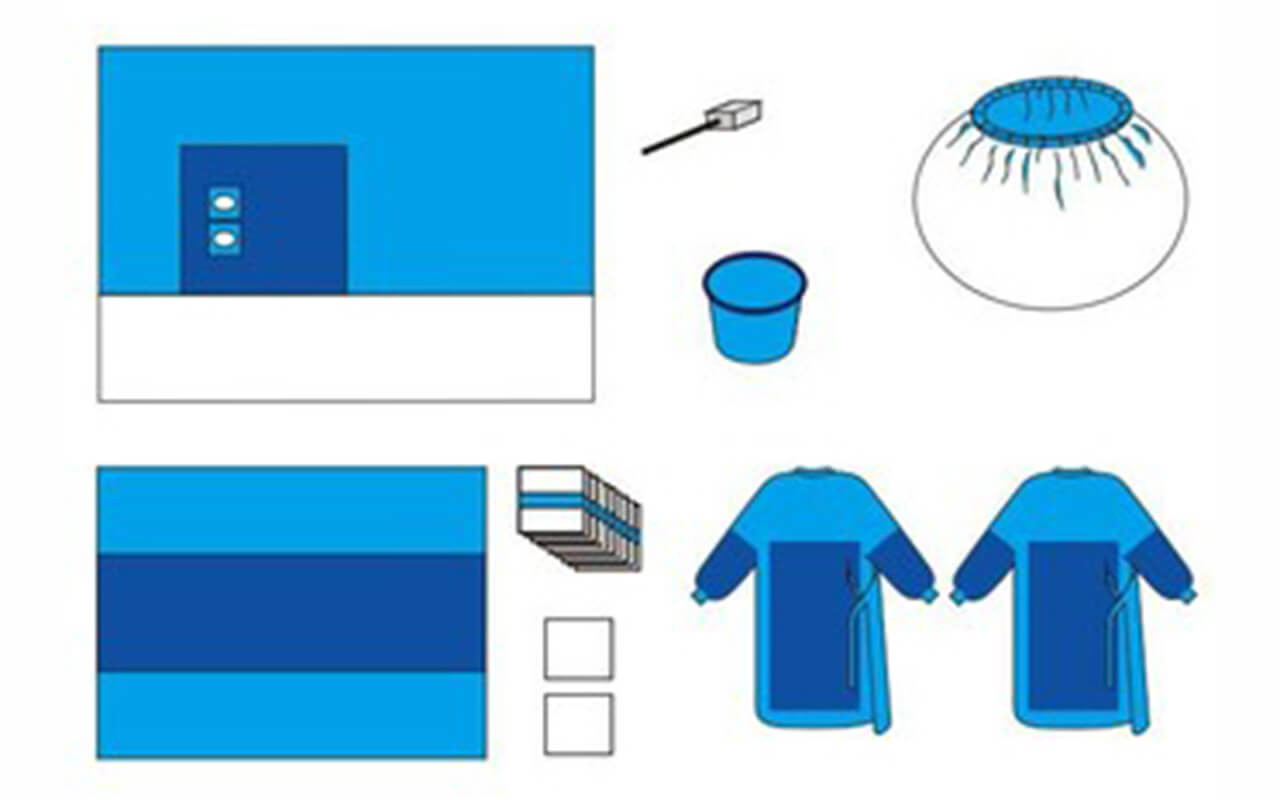 Medical Disposable Sterile Procedure Packs Surgical Angiography Kits ...