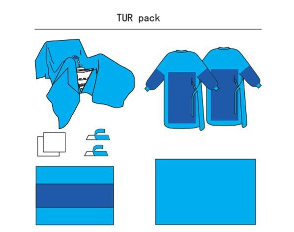 Disposable Sterile Surgical Tur Drape Pack SMS Material