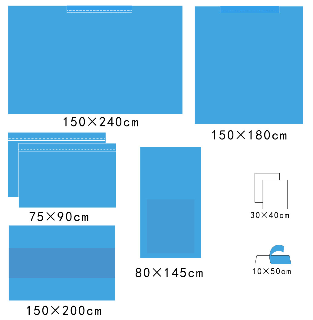 Universal Disposable Surgical Packs for Sterile Operation Rooms